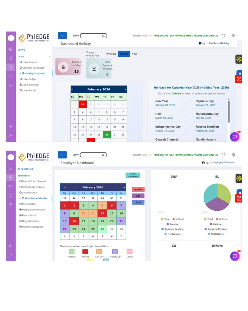 Best Leave & Attendance management system in 2026 - PhiEDGE